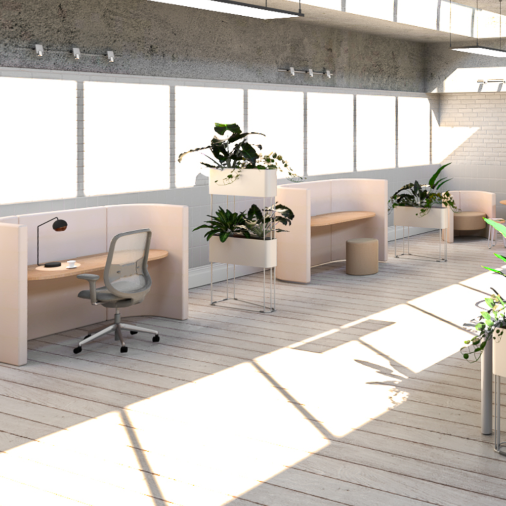 Base Focus Desk and Seating | Ninetwofive Interiors